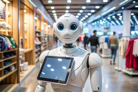 Premium Photo A Robot With A Tablet That Says Robot On It