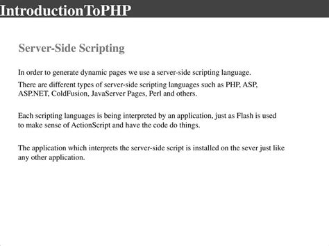 introductiontophp static vs dynamic websites ppt download