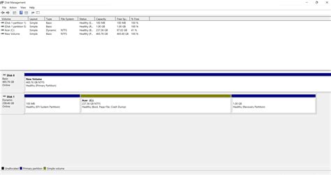 How Do I Change My Simple Volume Back To Primary Partition Acer Community
