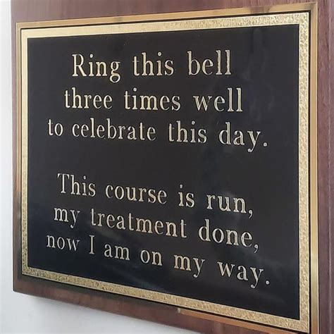 7 Inch Diameter Polished Brass Cancer Medallion Plaque Bell Brassbell