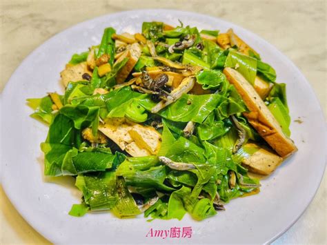 豆豉小魚乾炒山蘇 by Amy廚房 愛料理