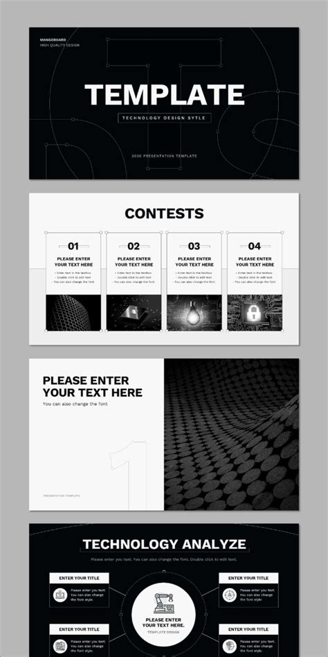 심플한 블랙 프레젠테이션 템플릿 Ppt Design Powerpoint Design Ppt