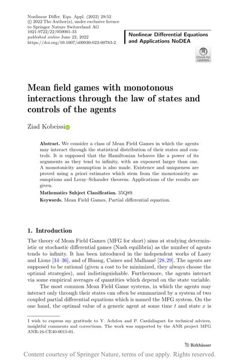 Mean Field Games With Monotonous Interactions Through The Law Of States And Controls Of The