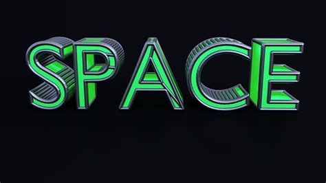 금속 및 녹색 소재 만든 문자로 텍스트 공간입니다 3d 렌더링입니다 0명에 대한 스톡 사진 및 기타 이미지 0명 검정색