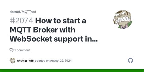 How To Start A Mqtt Broker With Websocket Support In Net Framework 46