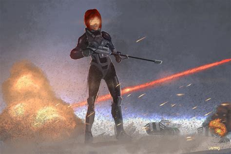 Шепард Фан арт Mass Effect 3