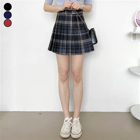 제작당일🚀s Xl 체크 테니스스커트 치마바지 플리츠스커트 교복템 하이틴 미니스커트 안감속바지 체크 Xl 빅사이즈스커트