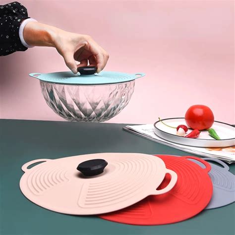 재사용 가능한 자체 밀봉 실리콘 스트레치 뚜껑 범용 뚜껑 실리콘 그릇 냄비 뚜껑 실리콘 커버 팬 요리 음식 신선한