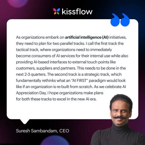 Kissflow On Linkedin Aiadoption Artificialintelligence Internationalaaiday Aiappreciationday