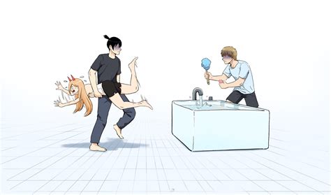 Power Denji And Hayakawa Aki Chainsaw Man Drawn By Francisco Mon Danbooru