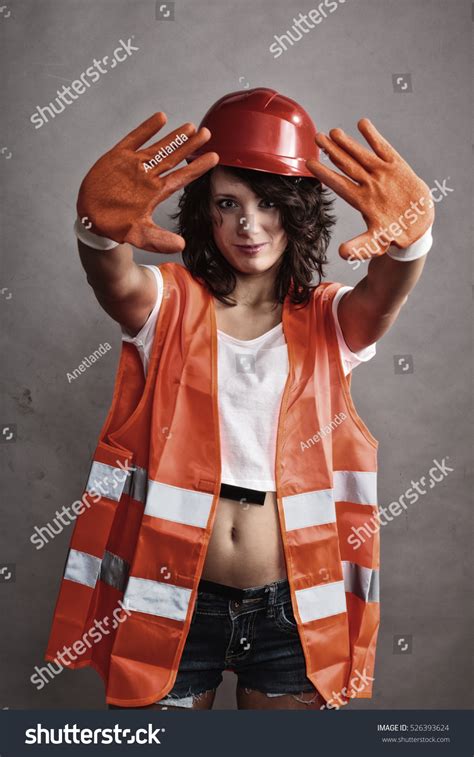 Sex Equality Feminism Sexy Girl Construction Stock Photo 526393624 Shutterstock