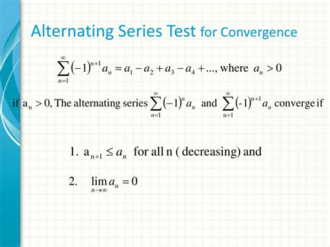 Alternating Series Test