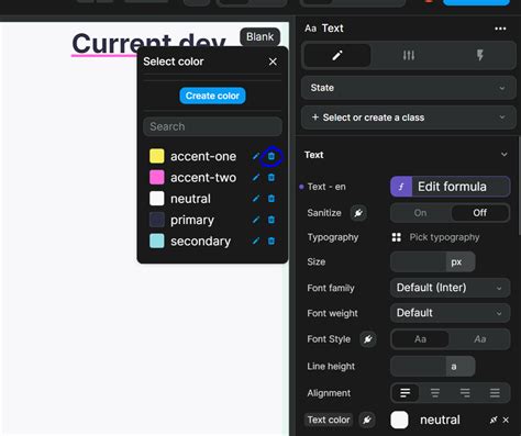 How To Remove Colors When Setting Up Your Design System Ask Us Anything WeWeb Community