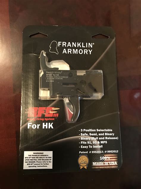 Franklin Armory Binary Trigger Nib Hkpro Forums