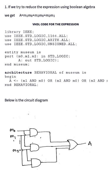 Solved Just Type The Code In Vhdl Doesnt Need To Be On Xilinx Thank
