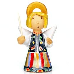 Polish Art Center Ceramic Polish Angel As Director 325 Tall