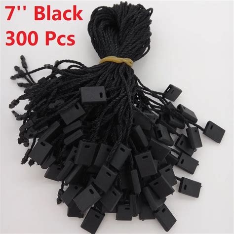 7 Garment Hang Tag String Black 300 Pieces Black Hang Tag Nylon Cord For Price Tag In Cords