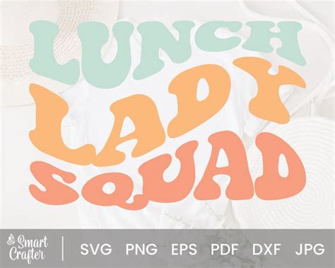 Lunch Lady Squad Svg School Svg Rainbow Svg Lunch Lady Etsy