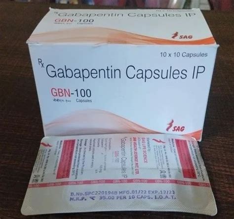 Gabapentin Capsules Ip 100 Mg At ₹ 950 Box In Vijayawada Id 2851605849530