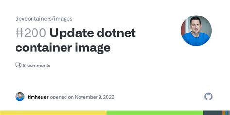 Update Dotnet Container Image Issue Devcontainers Images Github