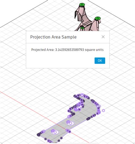 calculate projected area autodesk community