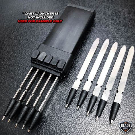 10pc Extra Metal Darts For Ballistic Dart Launcher Self Defense Mall