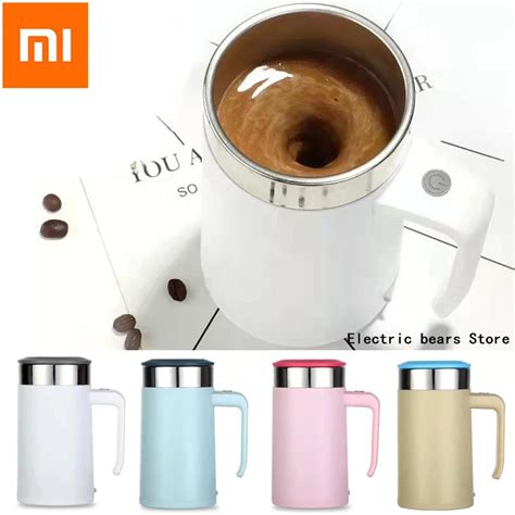 샤오미 미지아 Usb 충전식 자동 자기 교반 마그네틱 머그잔 크리에이티브 304 스테인레스 스틸 스마트 커피 우유 믹서 교반 컵 Aliexpress