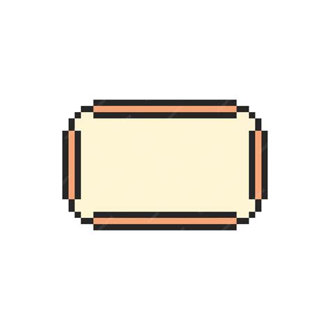 Premium Vector Border Rectangle Pixel Art