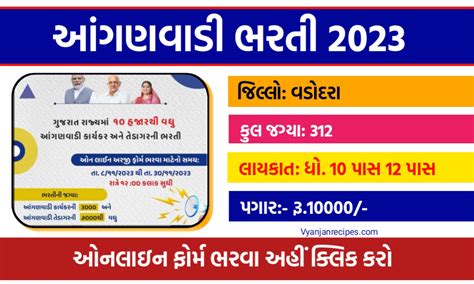 Anganwadi Recruitment 2023 Recruitment For 10000 Posts In Anganwadis
