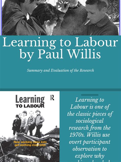 learning to labour by paul willis by sheryl shahab pdf behavioural