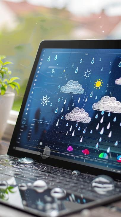 Free Weather Forecast Visualization Photo Weather Laptop Forecast Download At Stockcake