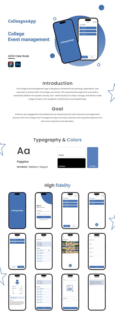 College Event Management App Behance