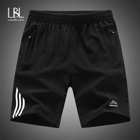 Летние полосатые шорты мужские Модные Спортивные штаны на молнии тренировочные штаны для бега