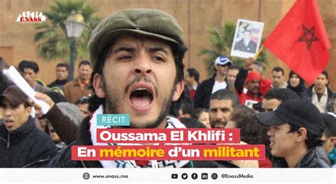 Oussama El Khlifi En Mémoire Dun Militant Enass