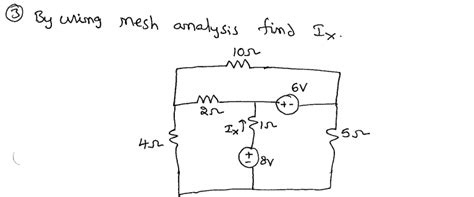 Solved By Mesh Amatysis Find OSV NAN V Chegg Com