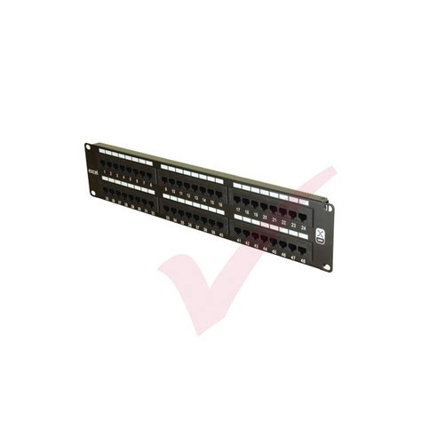 Excel 48 Port Cat6 UTP Patch Panel