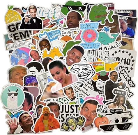 Titu Ki Baatein 50pcs Humorous Meme Vinyl Sticker Pack Vine Stickers