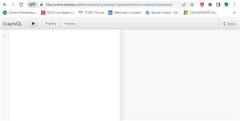Tableau Online Metadata Exercise 1 Data Connections