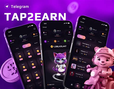 Telegram Tap To Earn Clicker Game Crypto 4 Images Behance