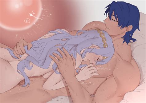 Rule 34 1boy 1girls After Sex Blue Eyes Blue Hair Closed Eyes Couple