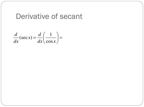 Ppt 3 5 Derivative Of Trigonometric Functions Powerpoint