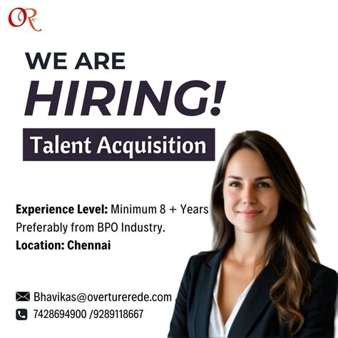 Talentacquisition Hiring Chennaijobs Hrjobs Bpo Recruitment Overture Rede