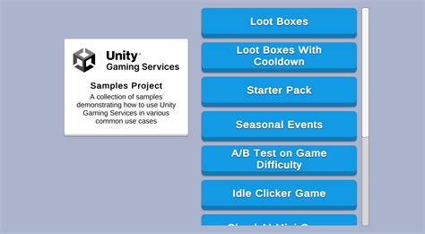 Unity Gaming Services Use Cases
