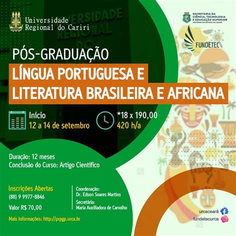 Inscrições Abertas Para Especialização Em Língua Portuguesa E