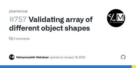 Validating Array Of Different Object Shapes · Issue 757 · Jquenseyup · Github