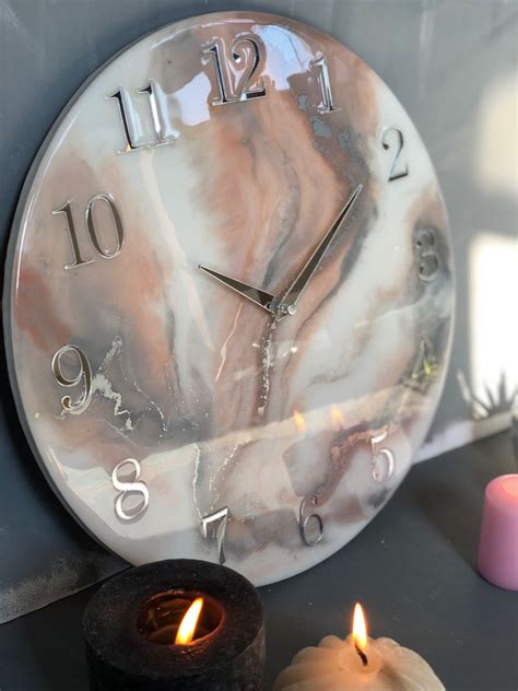 Годинник з епоксидної смоли Clock Wall Clock Decor