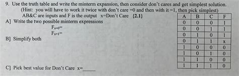 Solved Hello I Am Taking A Digital Logic Course And We Are