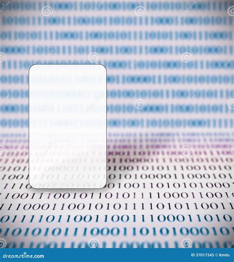 Abstract Binary Code And Copy Space Stock Illustration Illustration