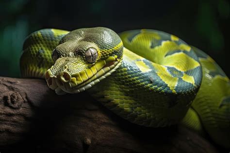 Python Darbre Vert Exquis Photo Premium