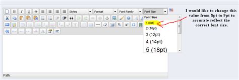 Solved Modified Default Font Size In Tinymce But Toolbar Does Not